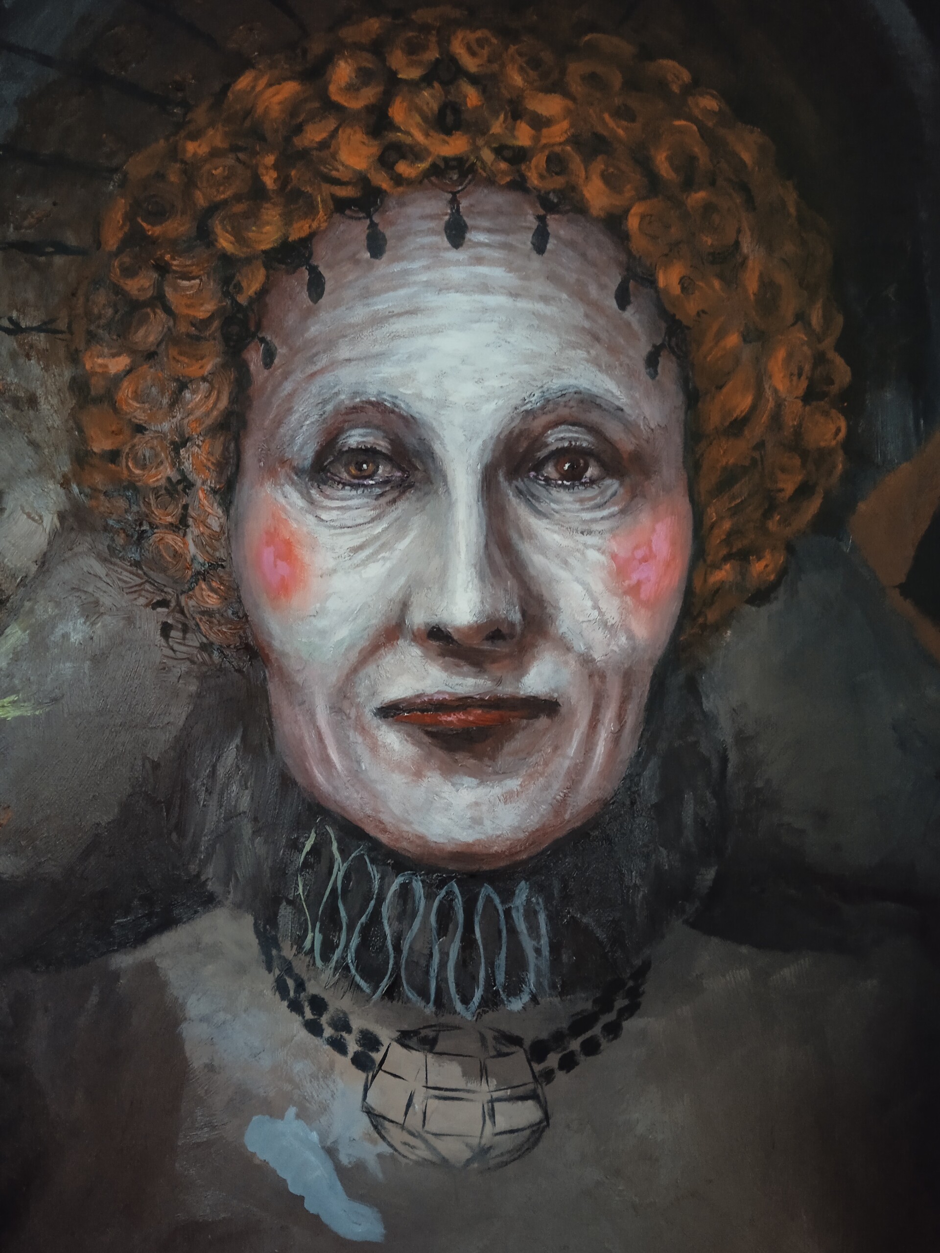 ArtStation - Queen Elizabeth I - oil painting in progress