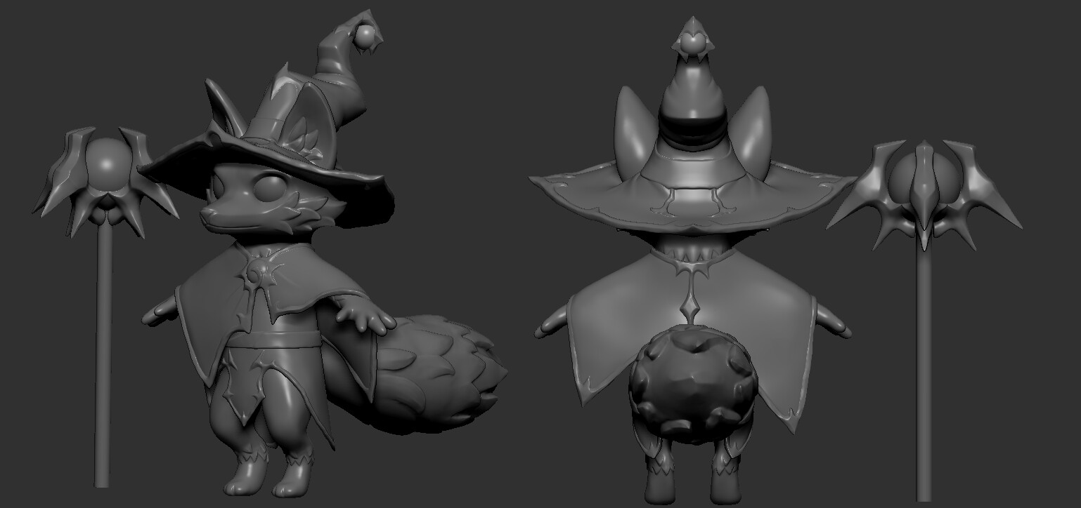 ArtStation - Fox Mage Character Sculpt