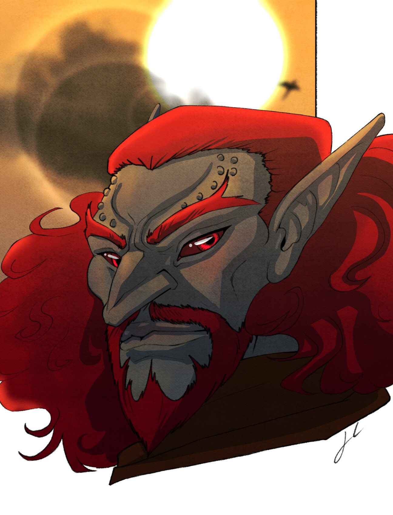 ArtStation - Headshot: Dunmer