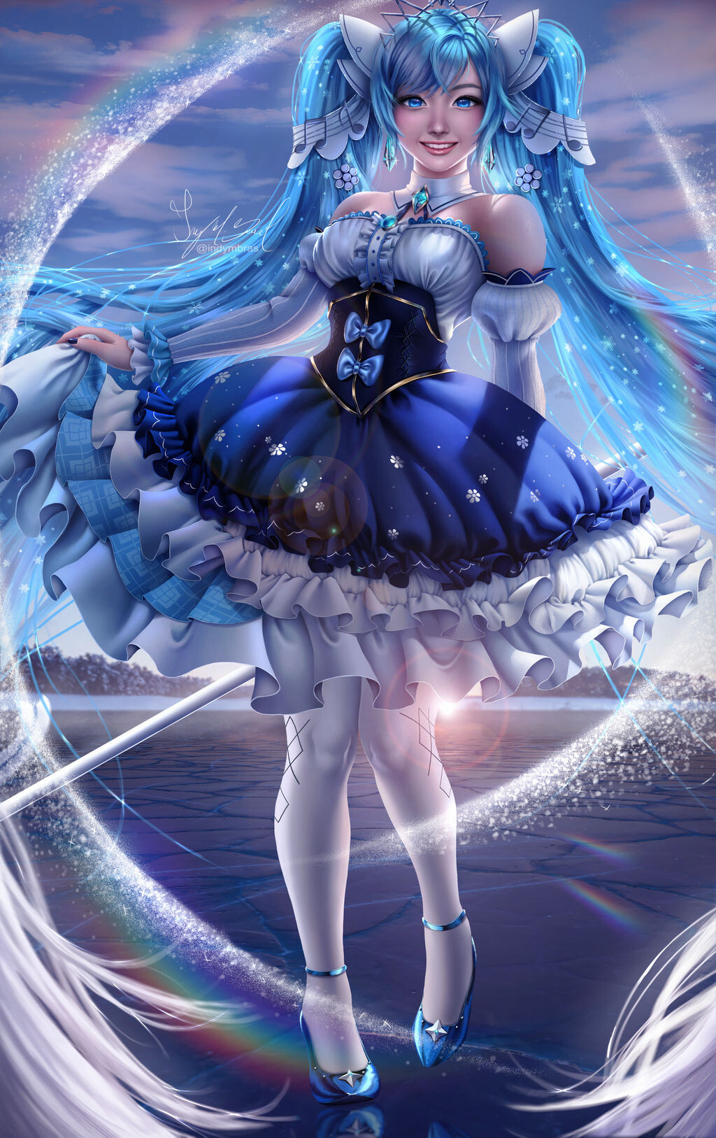 ArtStation - Snow Hatsune Miku 2019