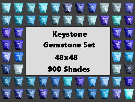 ArtStation - Keystone Cut Gems 48x48