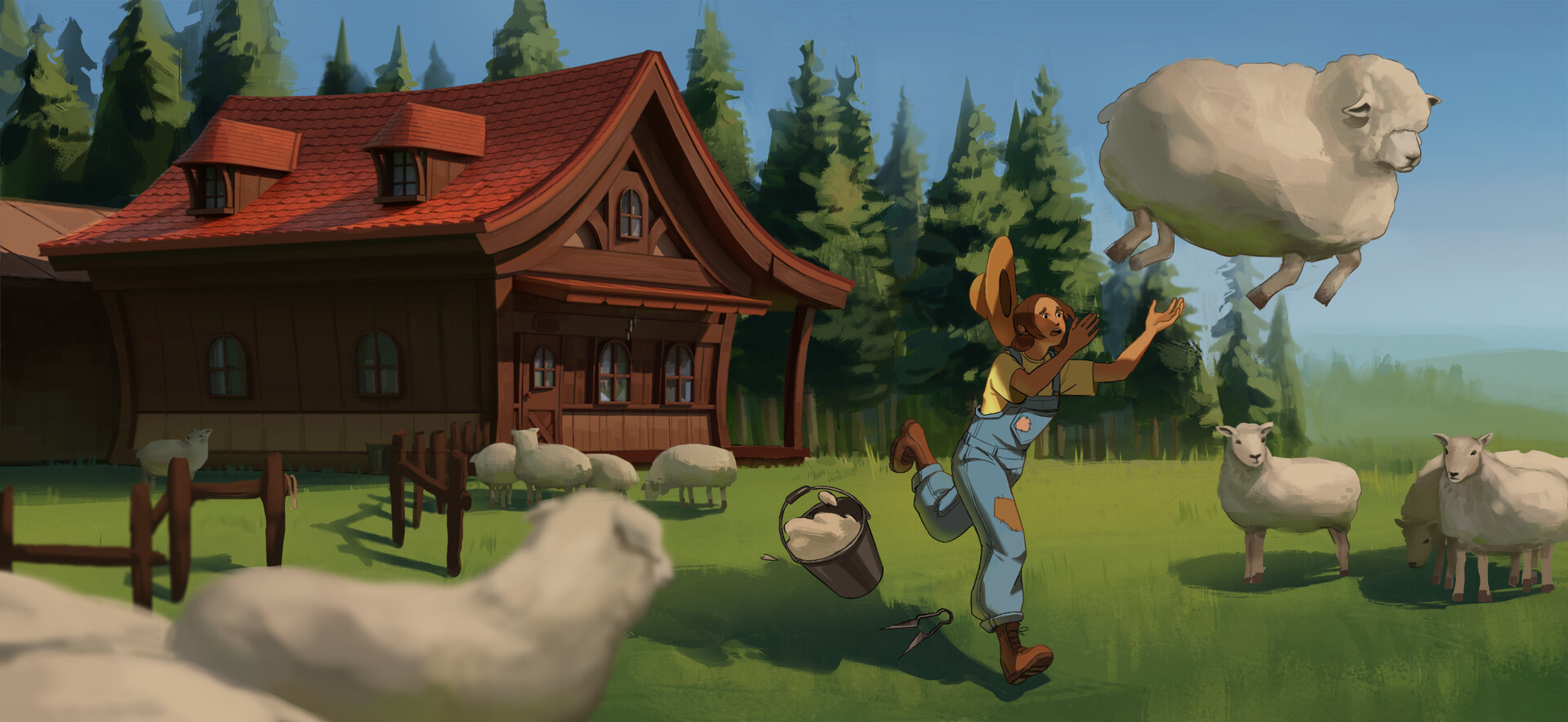 ArtStation - sheep farm / environment design