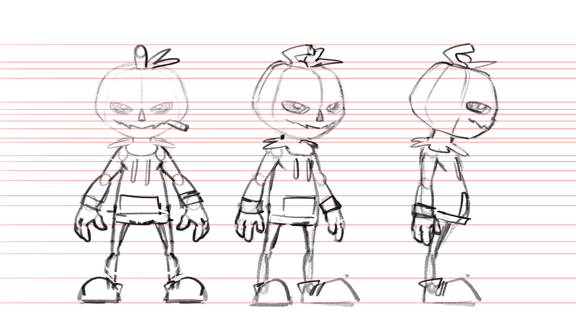 Krzysztof Tarasiuk - PUMPKIN-360 degree 2D character rig made in Toon ...