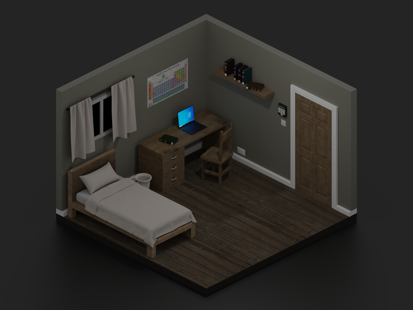 ArtStation - Isometric Scene - WIP