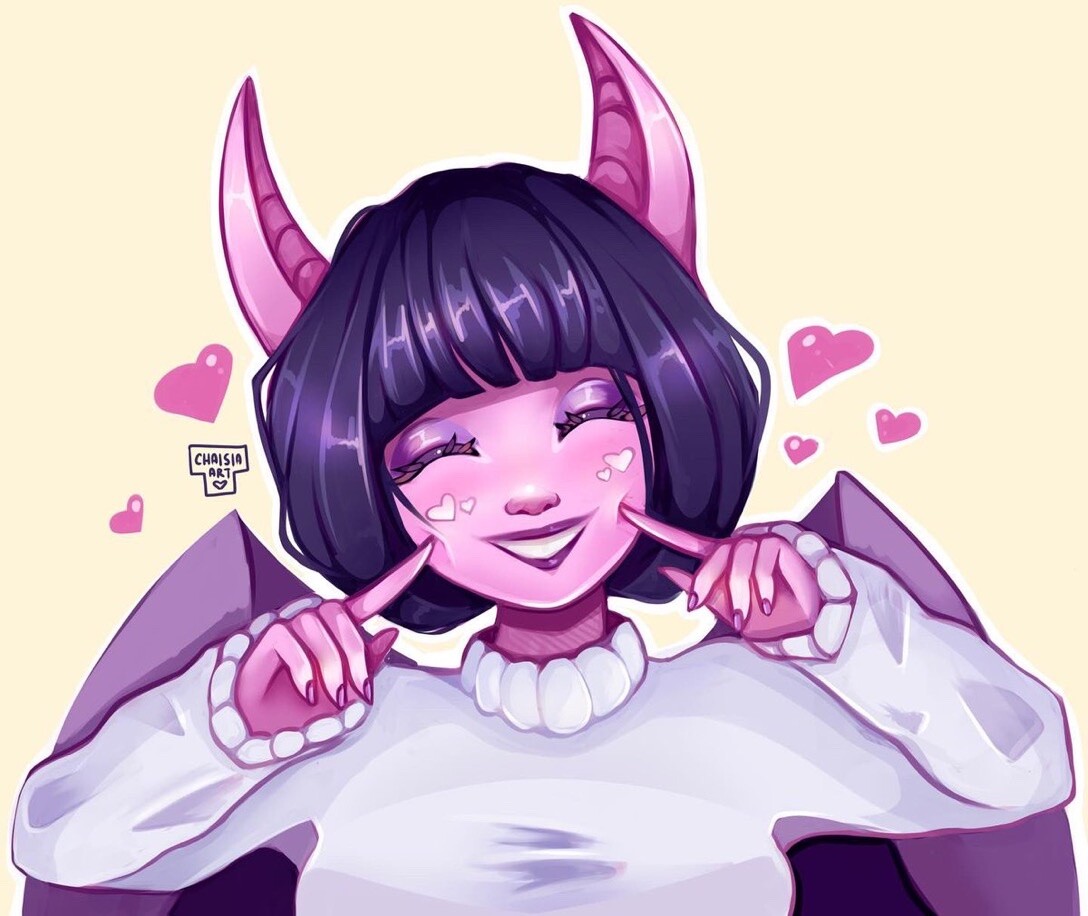 ArtStation - Portrait commission (demon girl)