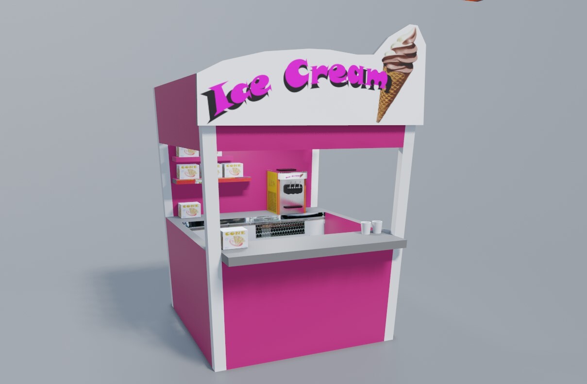 ArtStation - Ice Cream Shop