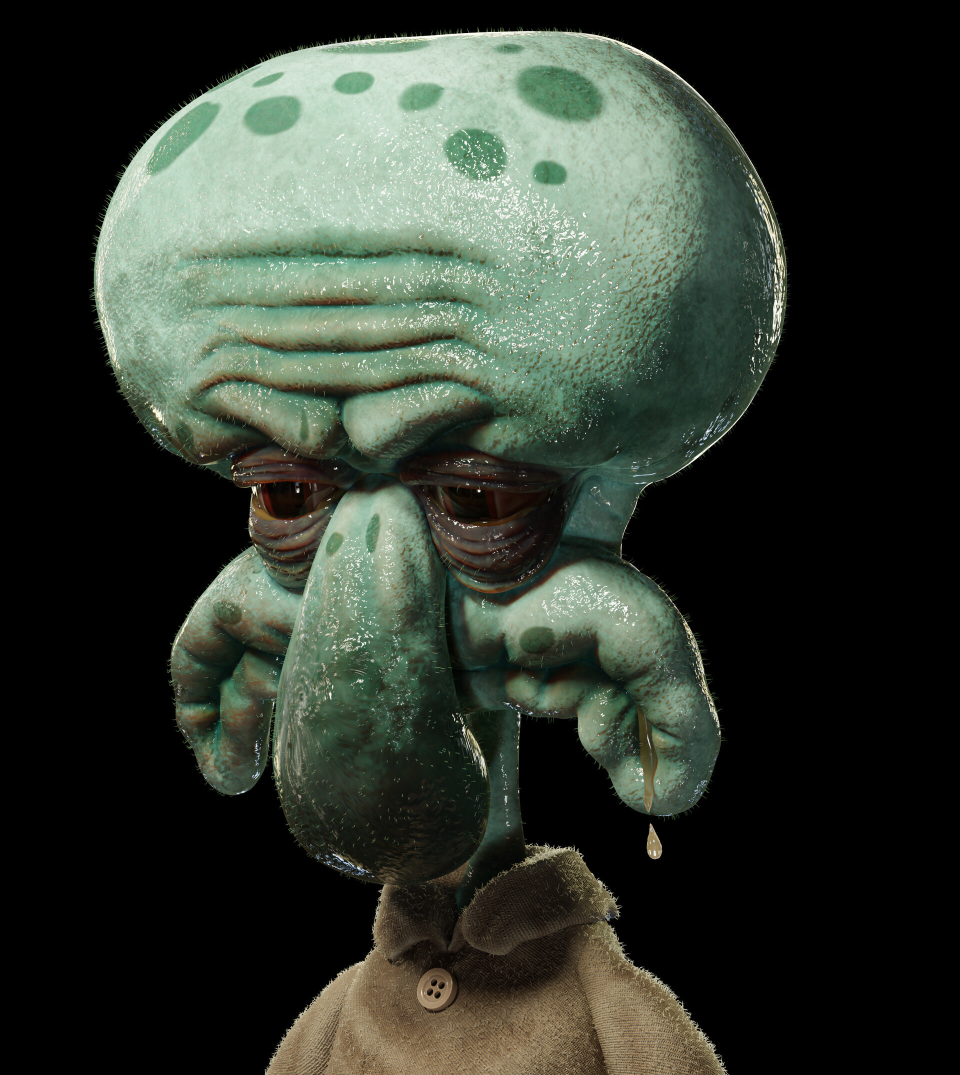 Realistic Squidward