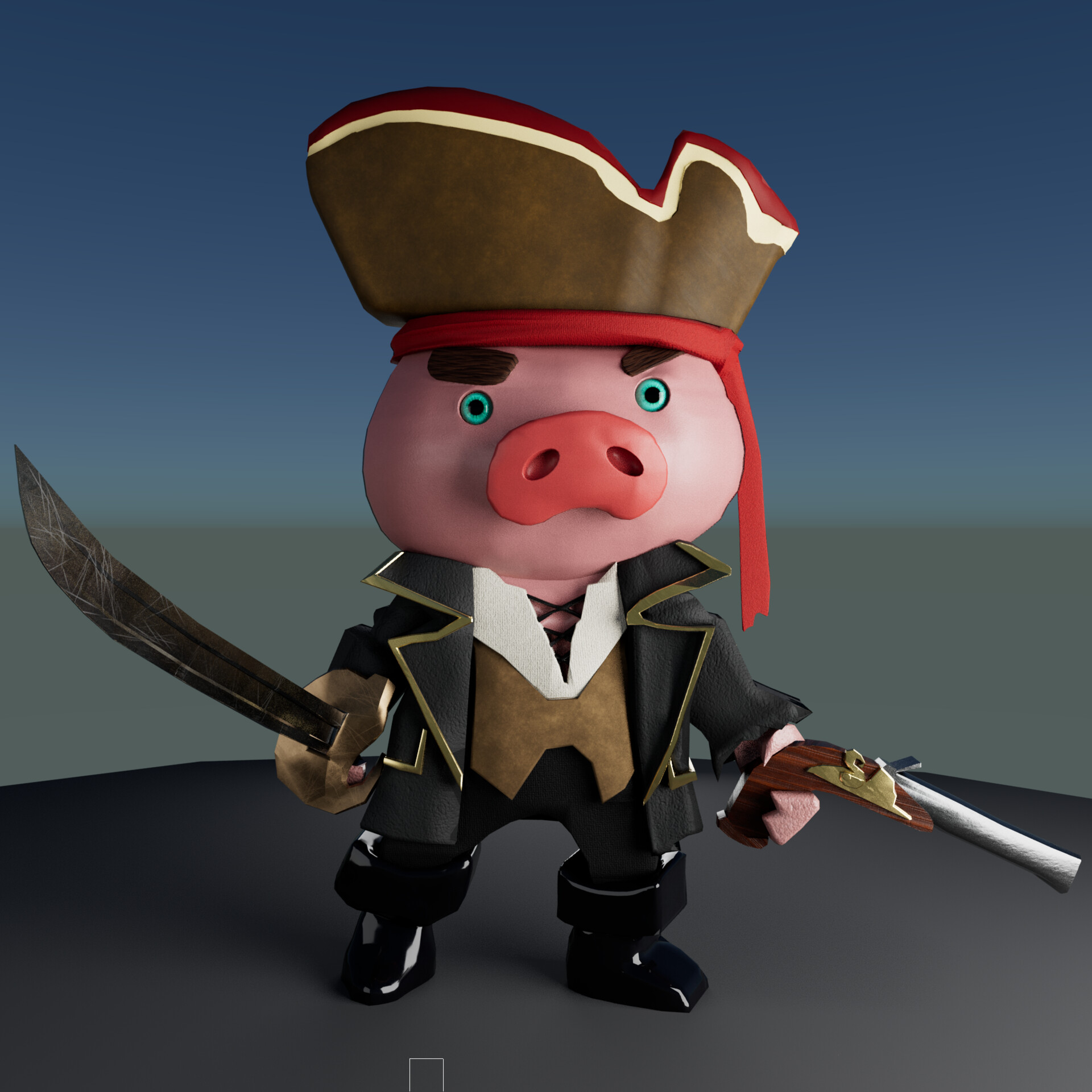 ArtStation - Pirate Pig - Update