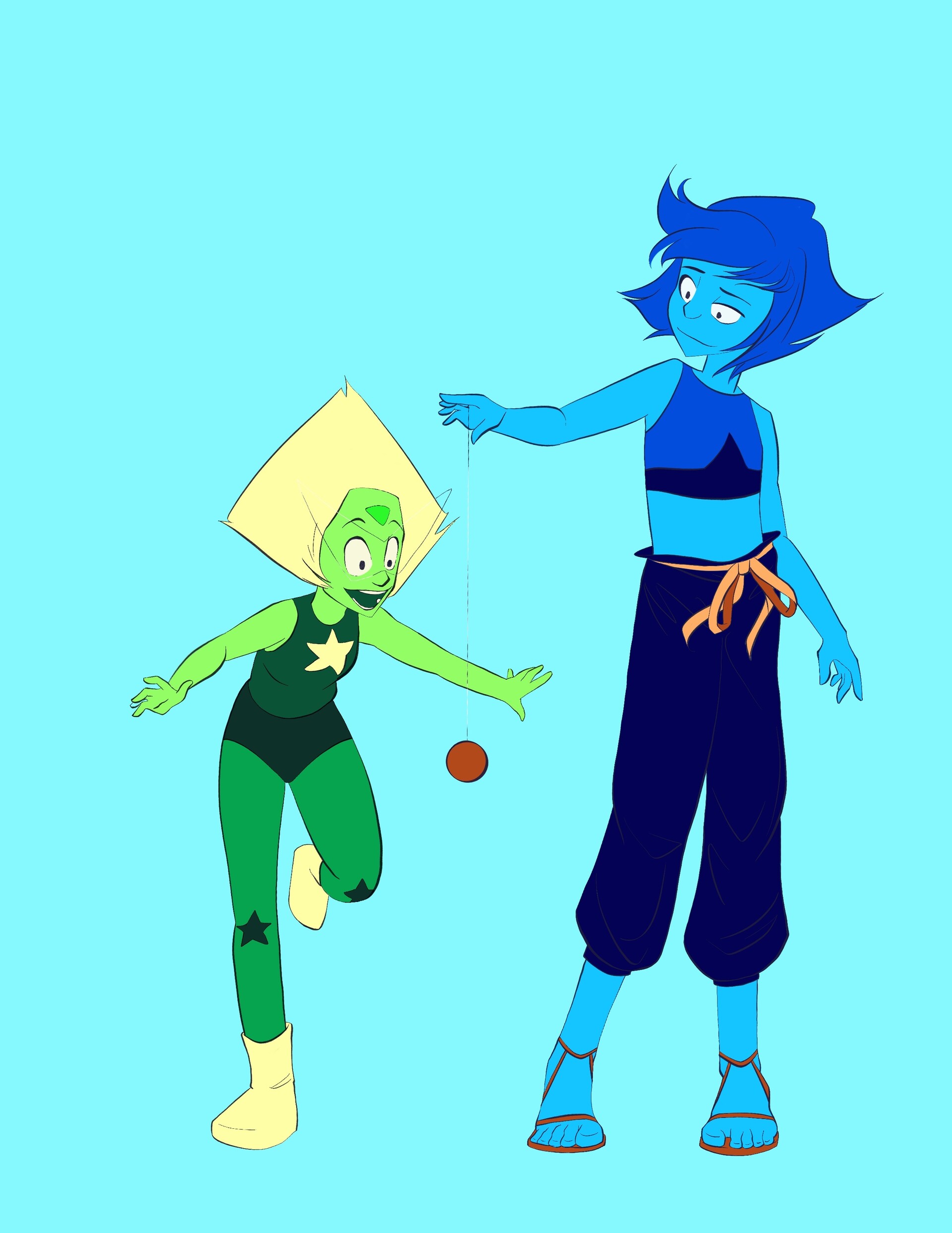 Steven Universe Peridot And Lapis Lazuli