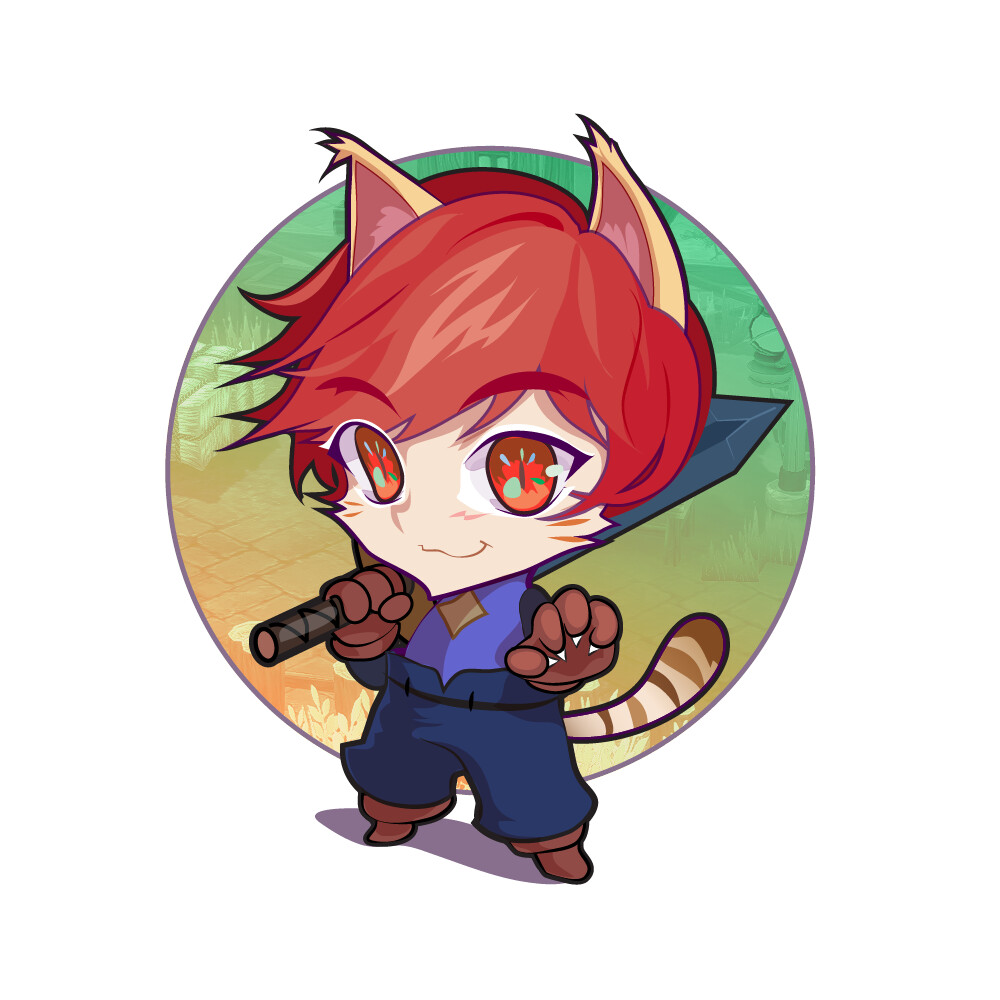 ArtStation - Chibi style digital painting