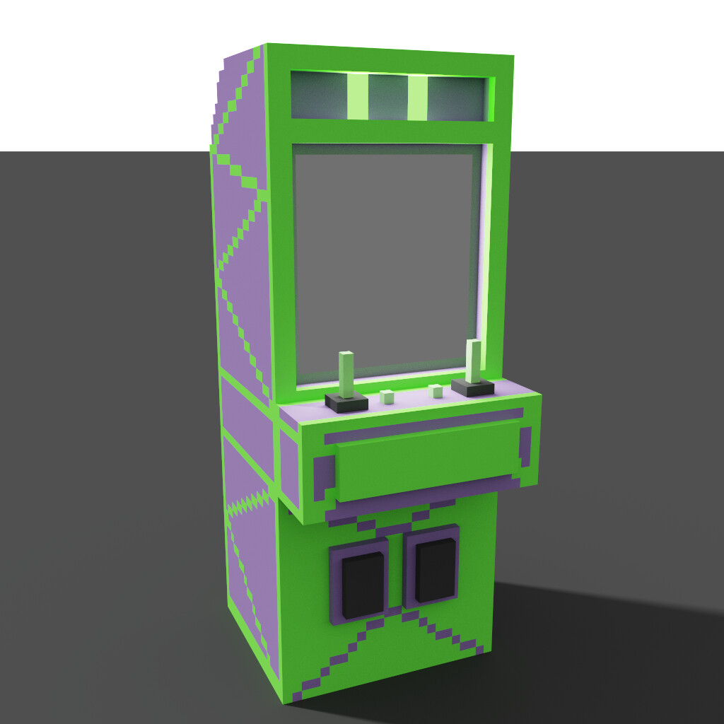 ArtStation - Voxel Art Arcade Machine