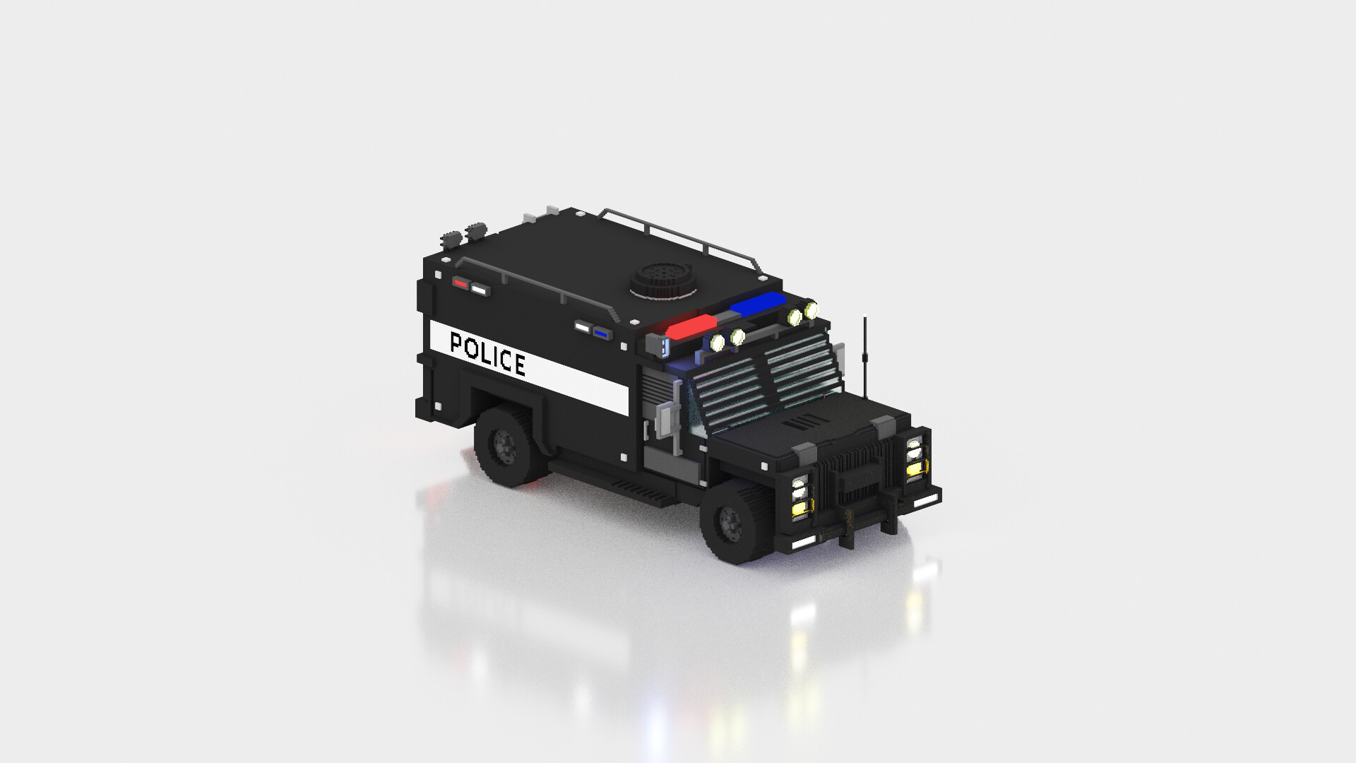 ArtStation - Swat car and Police line