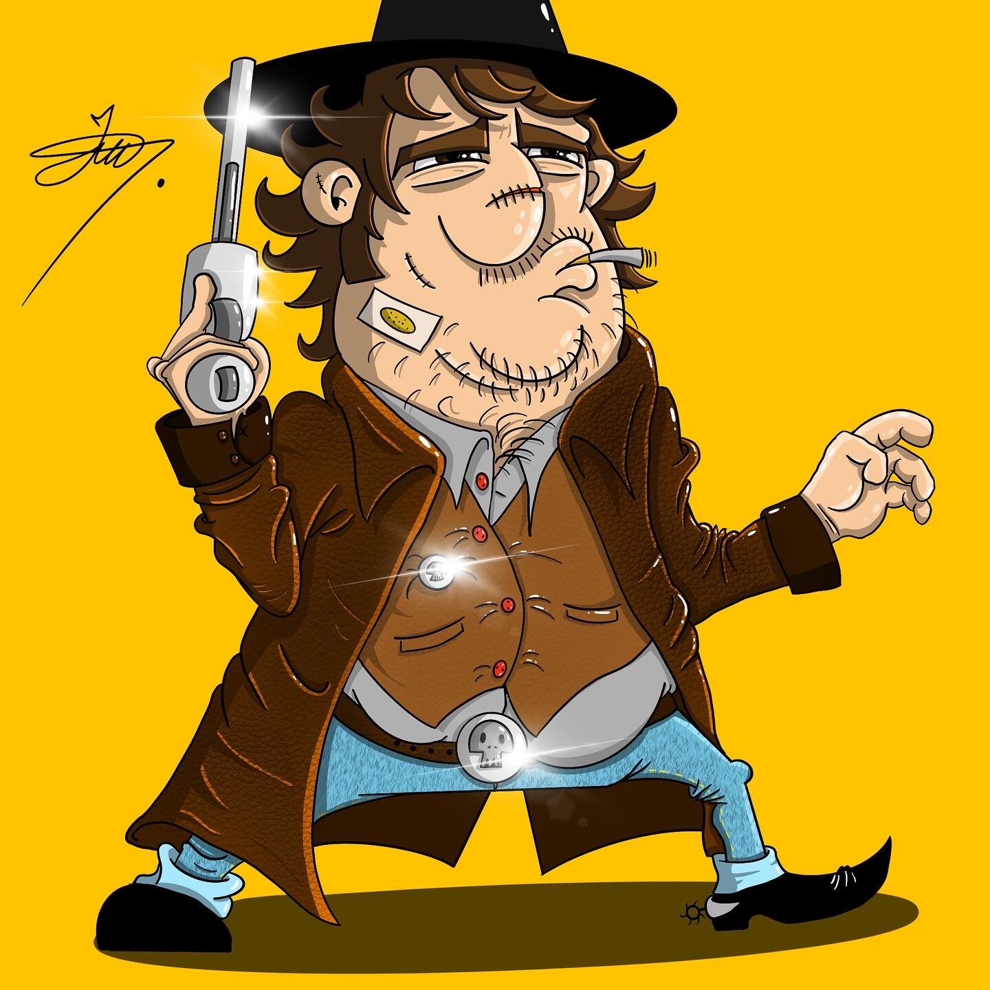 ArtStation - Bounty hunter with a few scars