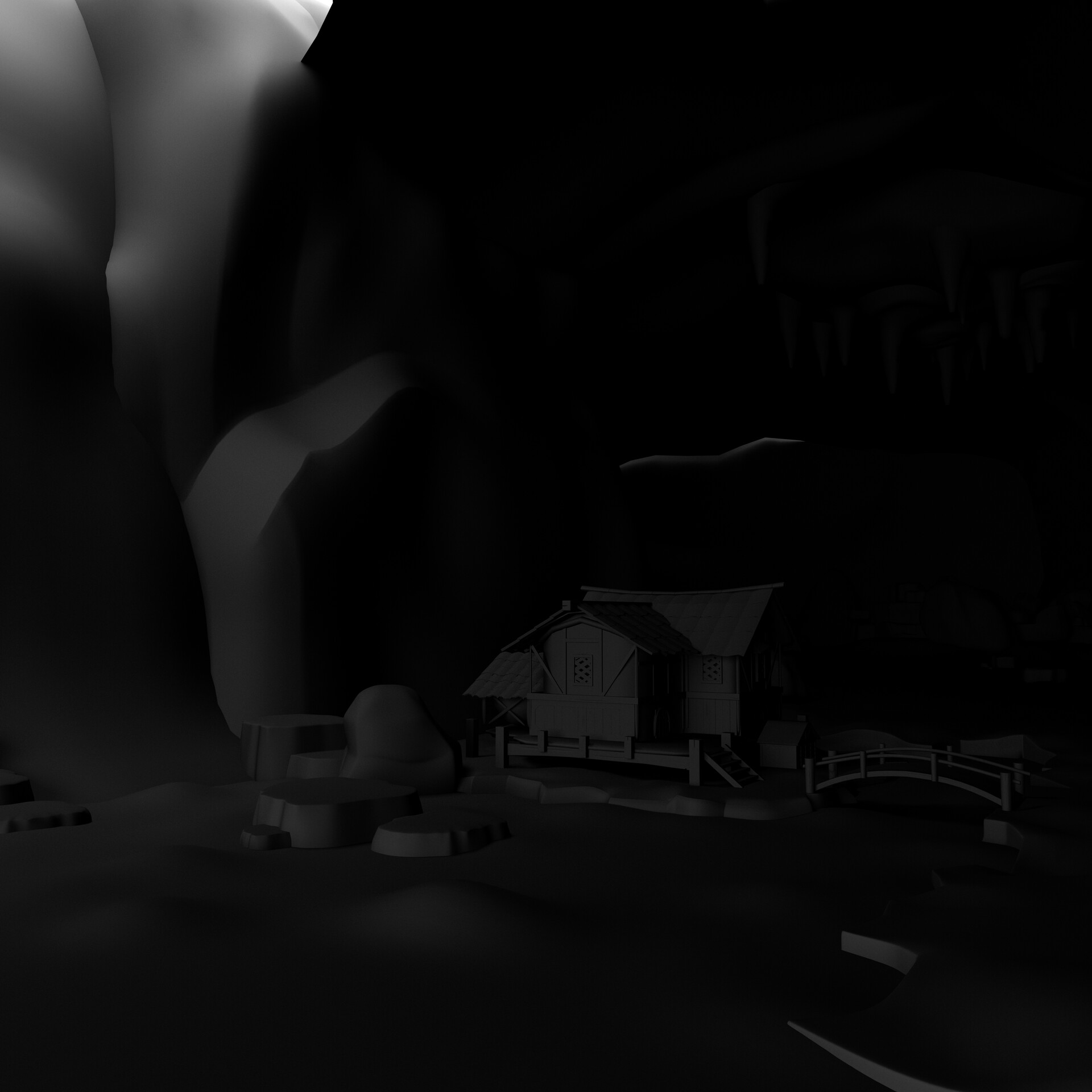 ArtStation - Cave House