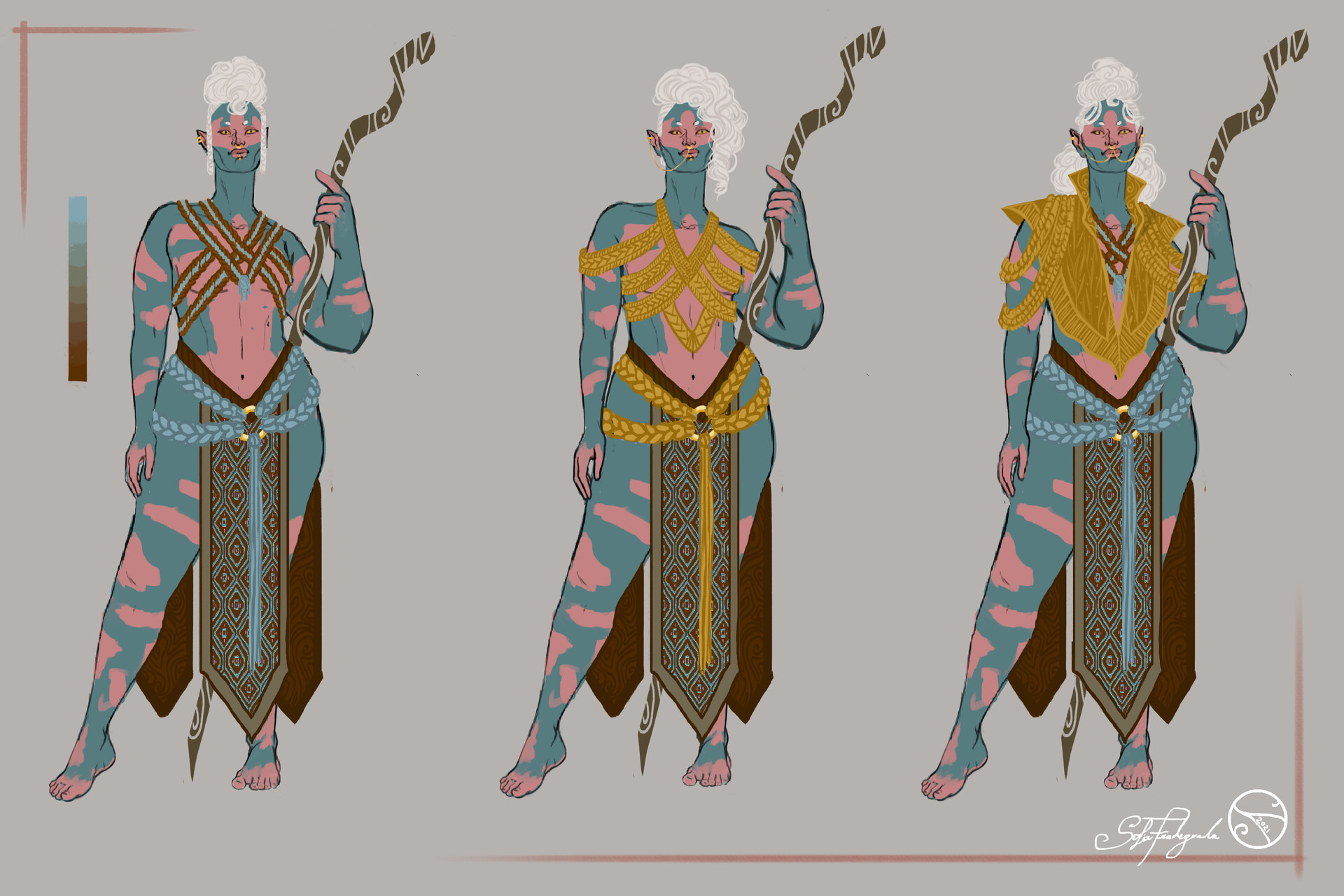 Character and costume design for personal project by Sofia Fradegrada ...