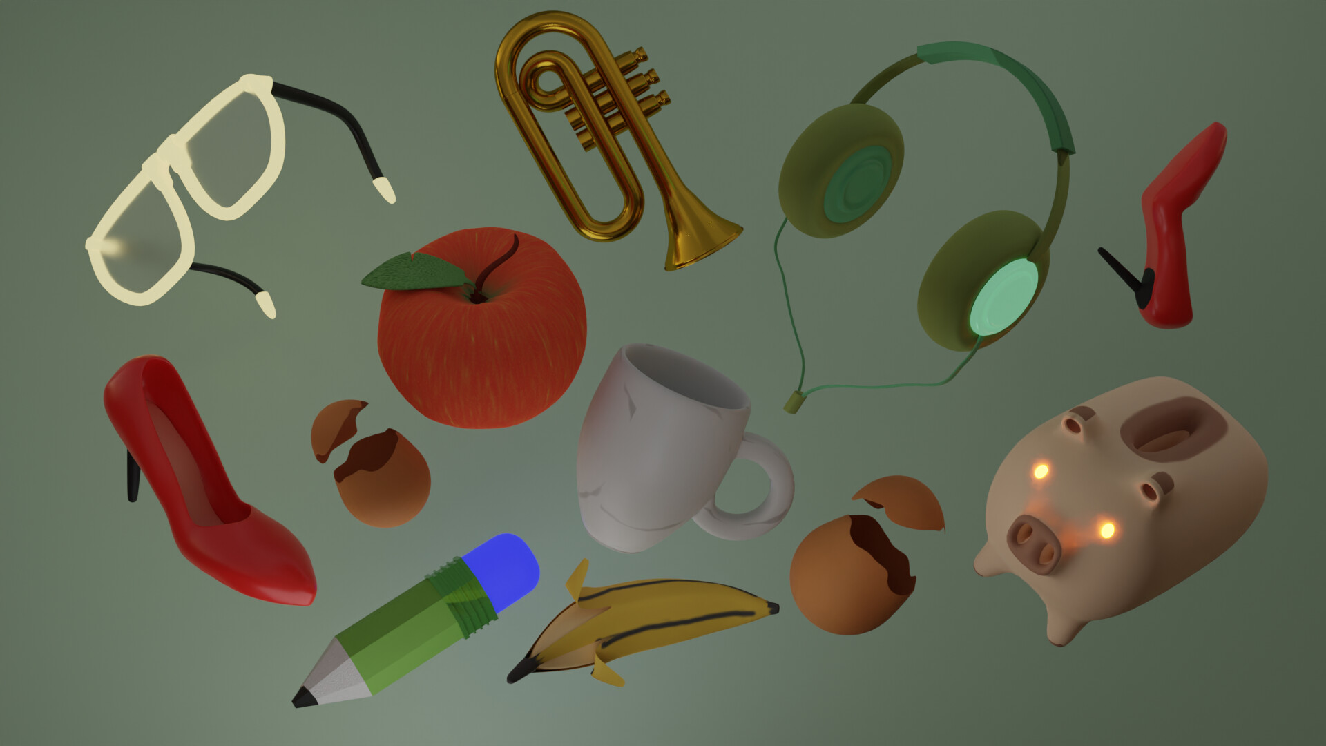 ArtStation - Random objects in 3d Model
