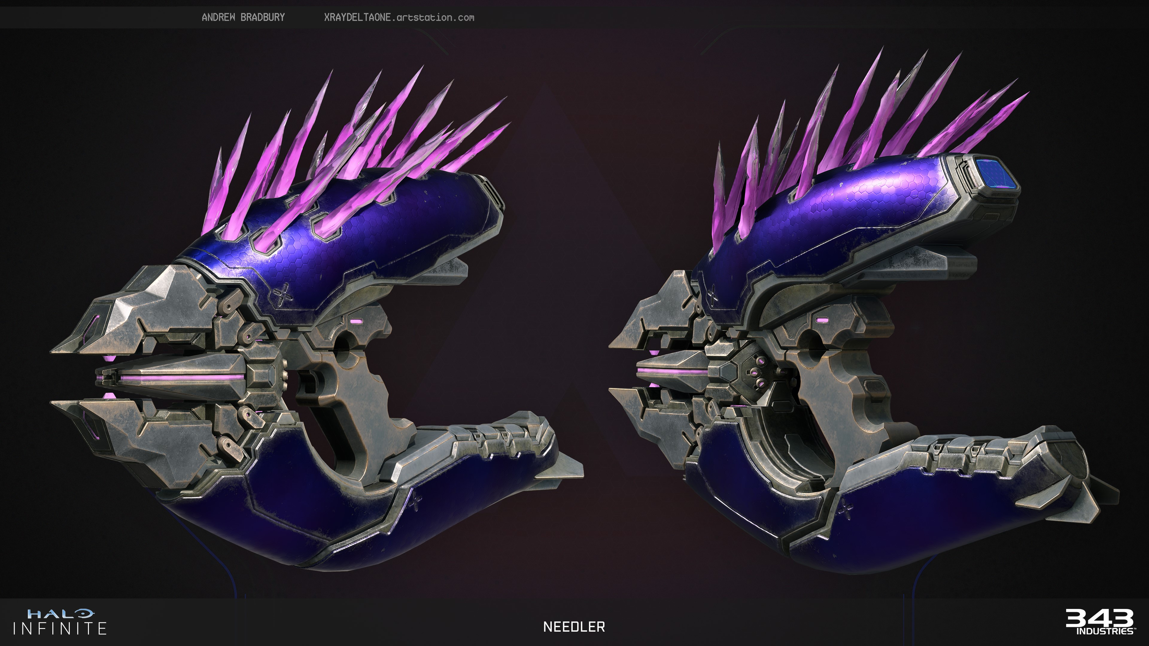 Andrew Bradbury Artstation - Halo Infinite Needler in-game