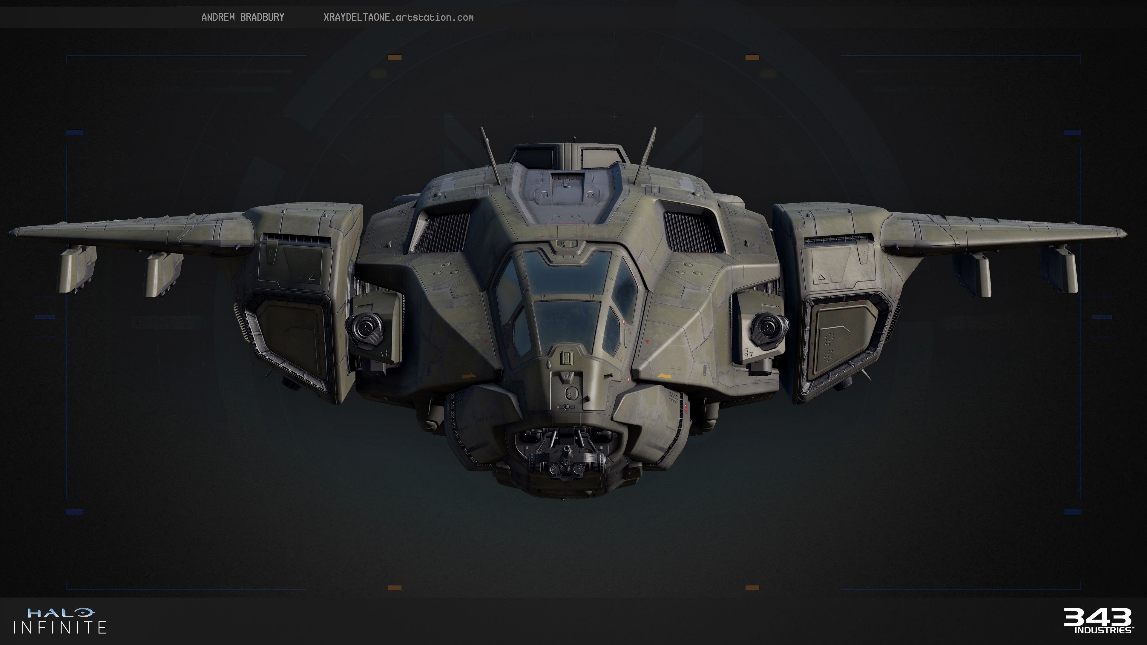 Andrew Bradbury Artstation - Halo Infinite UNSC Pelican