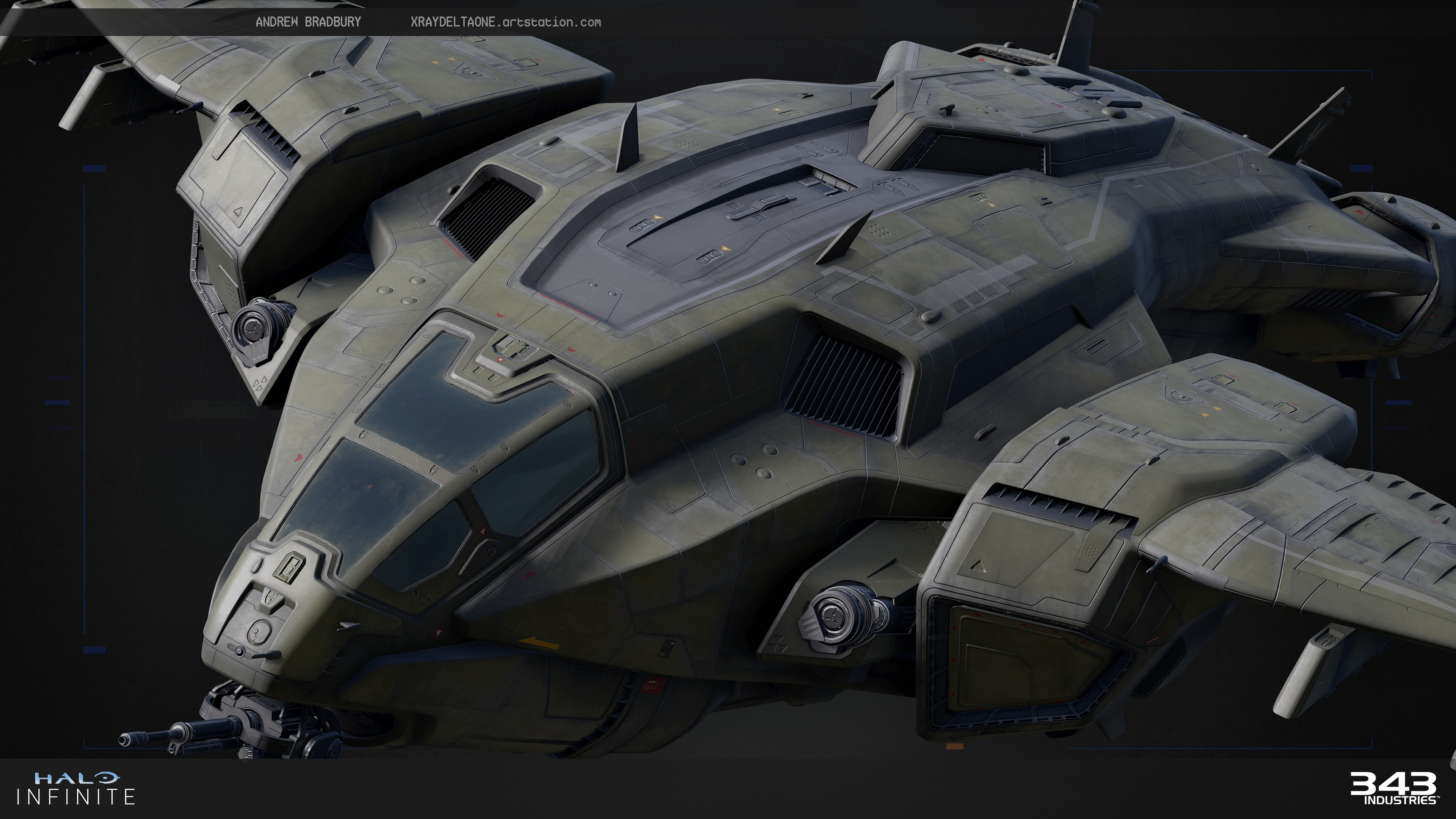 Andrew Bradbury Artstation - Halo Infinite UNSC Pelican