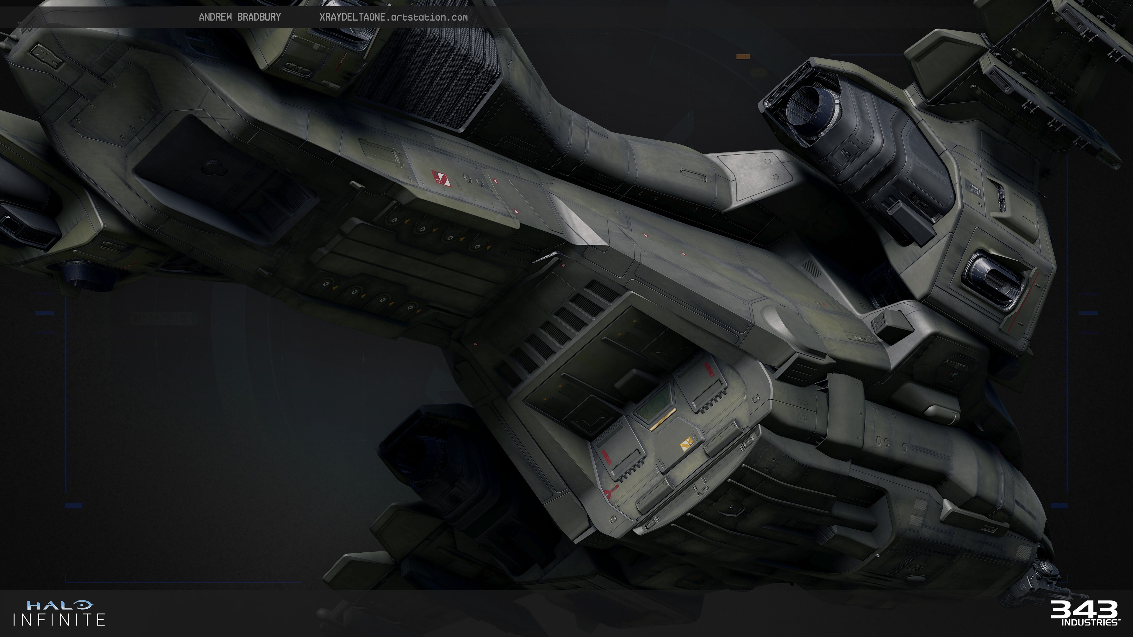 Andrew Bradbury Artstation - Halo Infinite UNSC Pelican