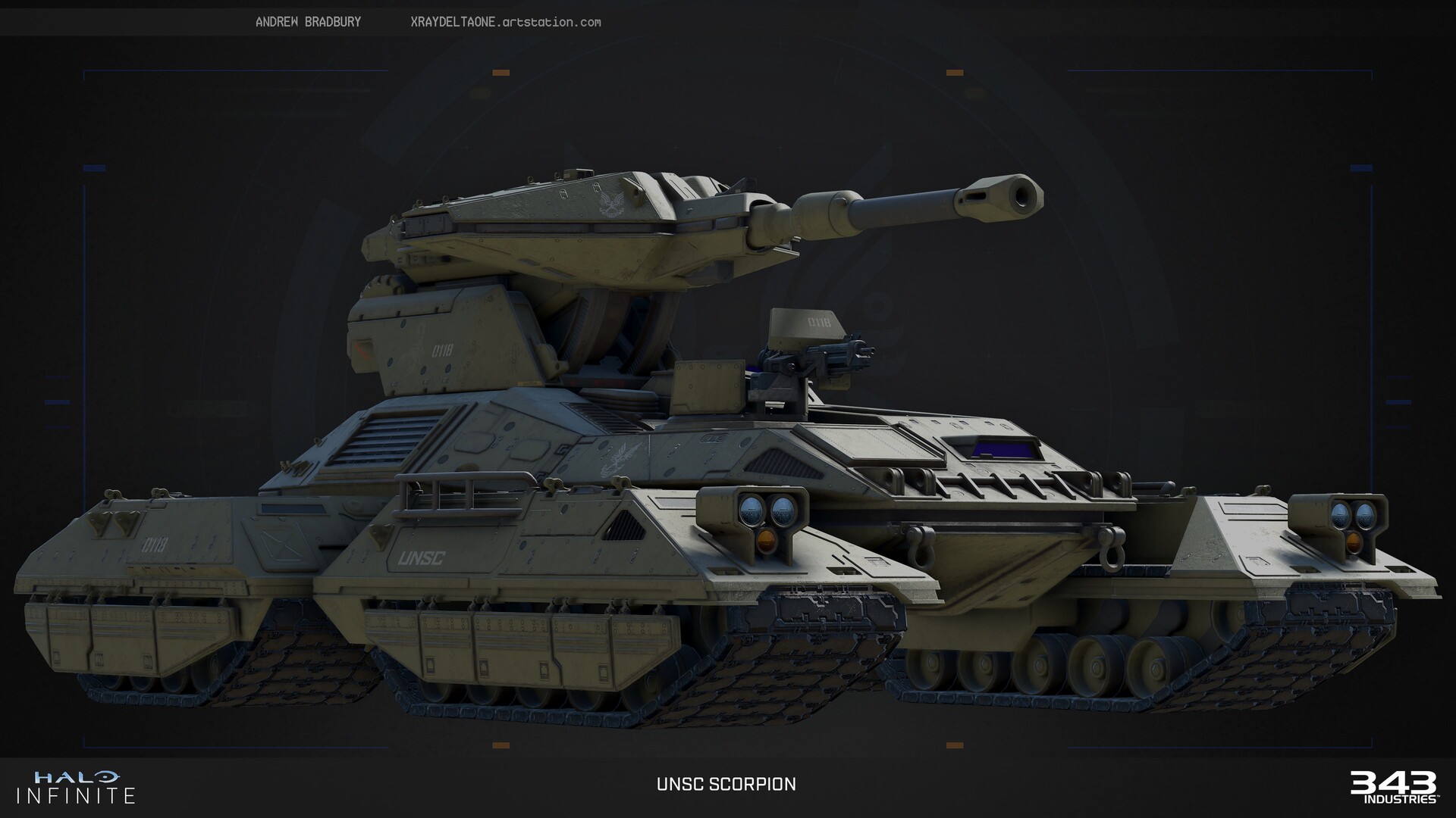Andrew Bradbury Artstation - Halo Infinite UNSC Scorpion