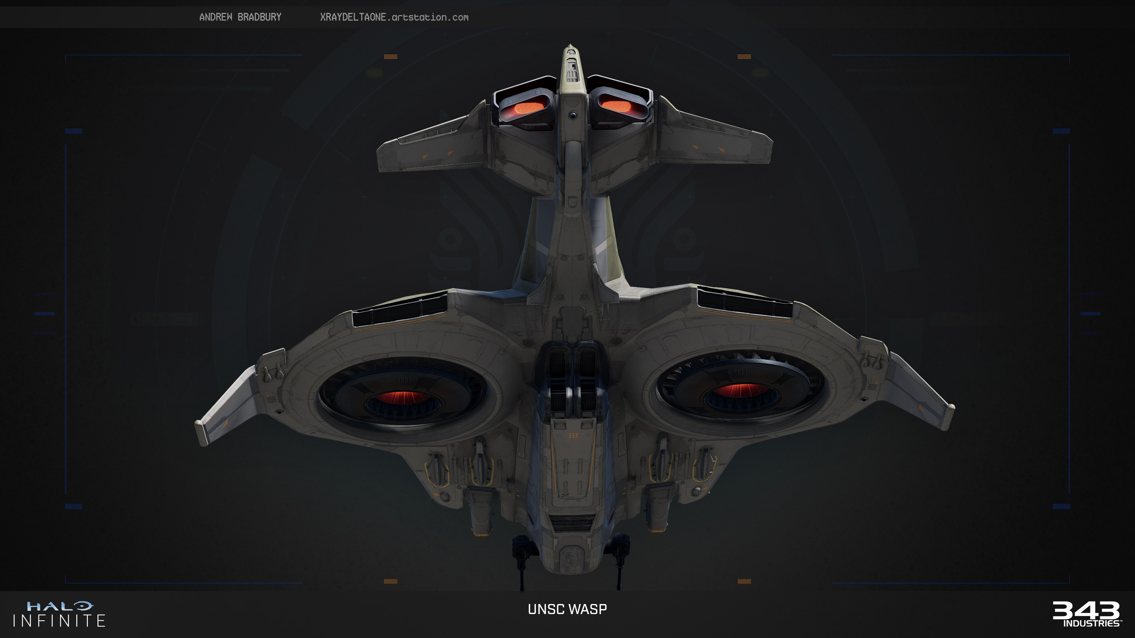 Andrew Bradbury Artstation - Halo Infinite UNSC Wasp in-game