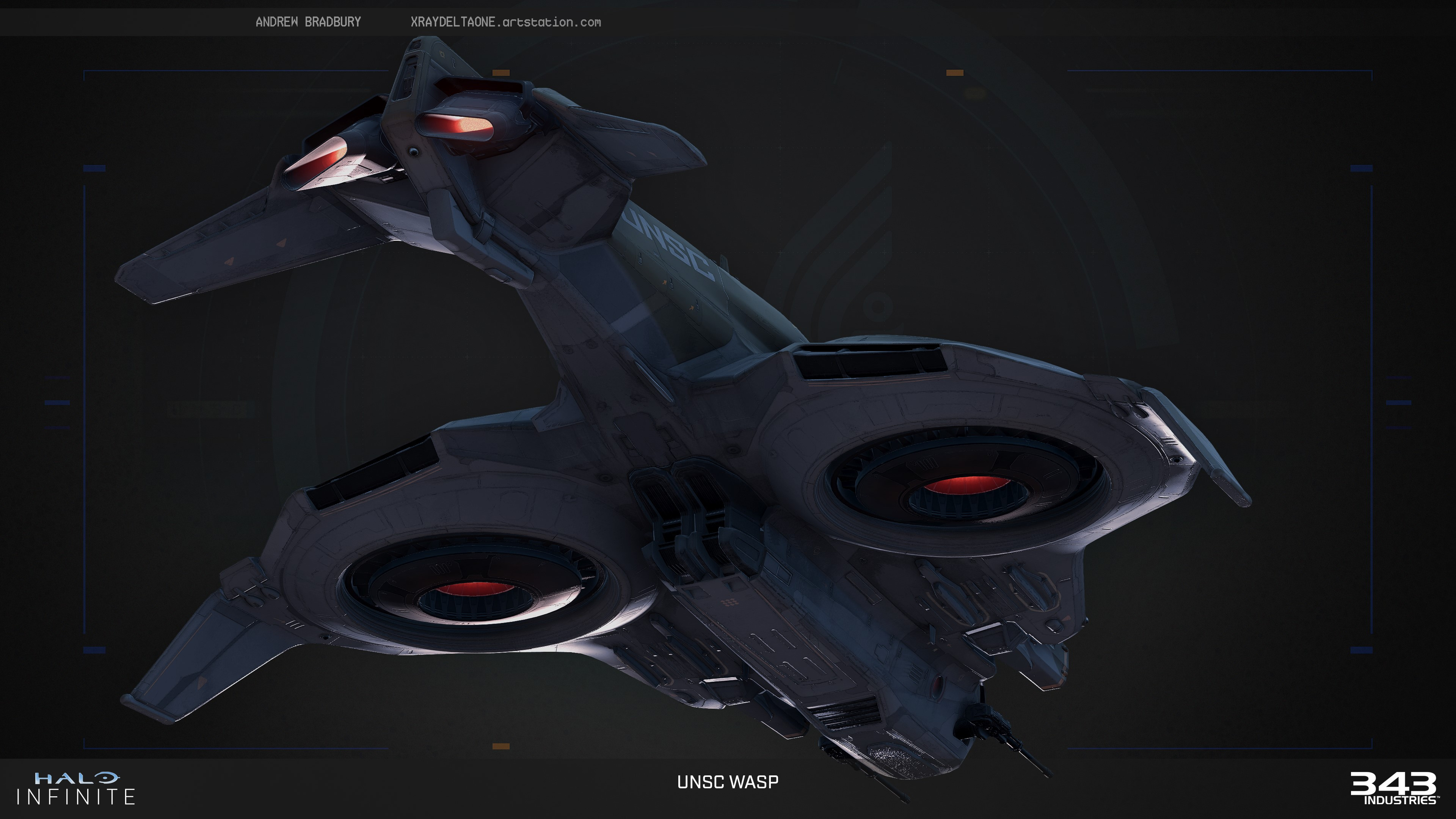 Andrew Bradbury Artstation - Halo Infinite UNSC Wasp in-game