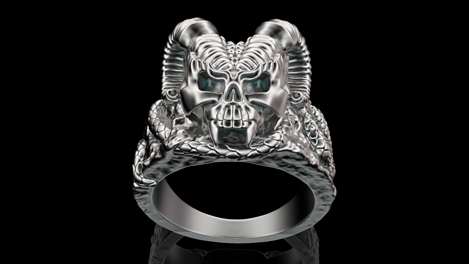 ArtStation - Skull ring "wisdom"