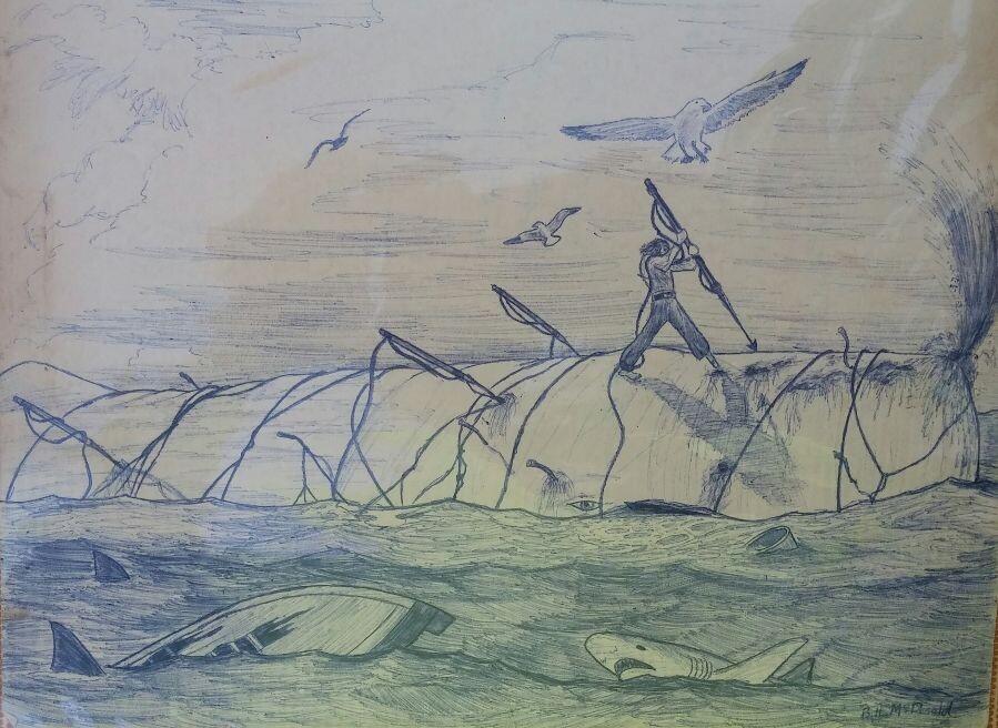 ArtStation - "A Middle-Aged Man's Remembrances: 'Moby Dick Drawn at Age ...