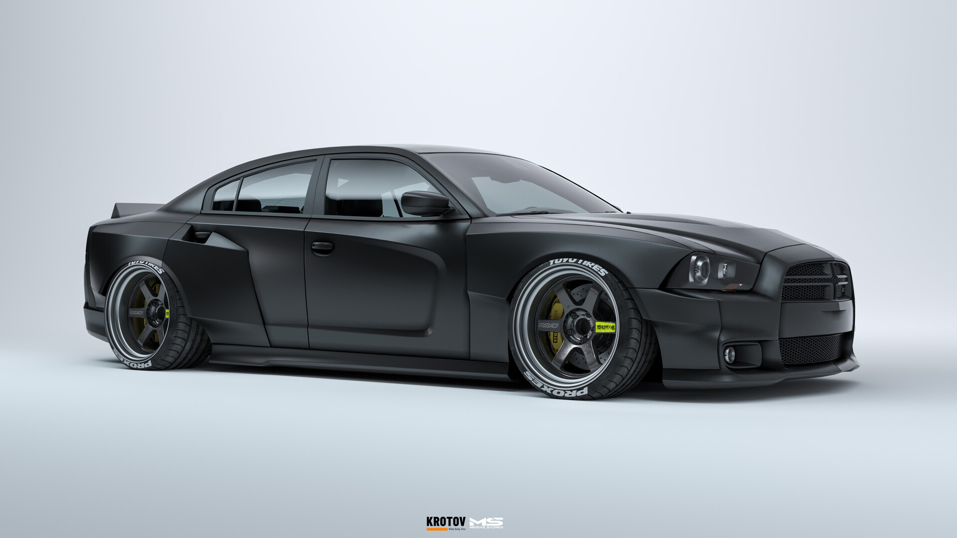 ArtStation - Dodge Charger 2011-2014 Wide Body Kit