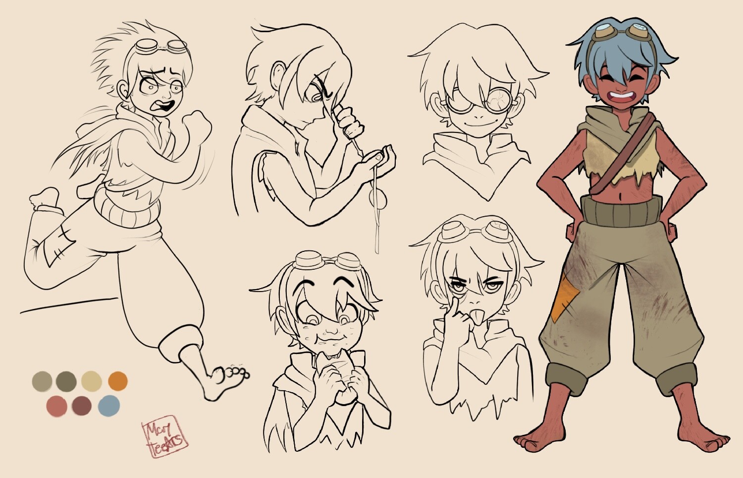 ArtStation - ‘Jules’ Character Sheet