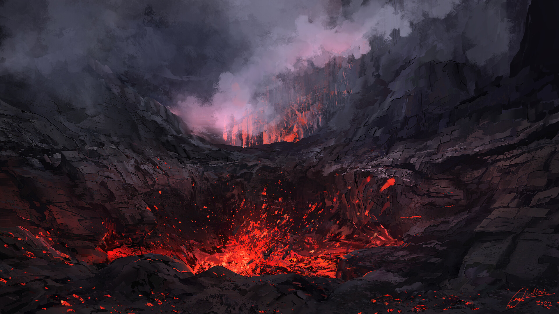 ArtStation - Lava Lake