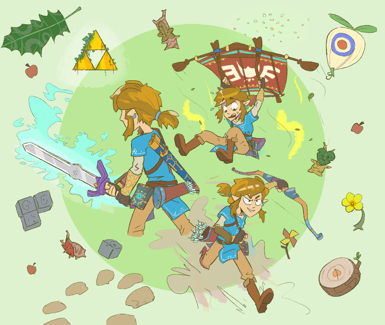 ArtStation - Botw Link tribute