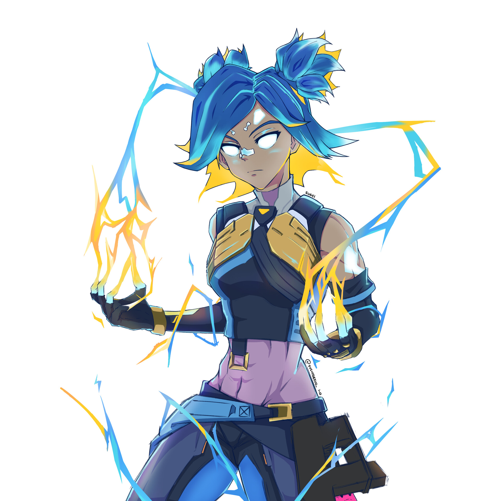 Digital Prints Prints Neon Valorant Art Print Art & Collectibles etna.com.pe