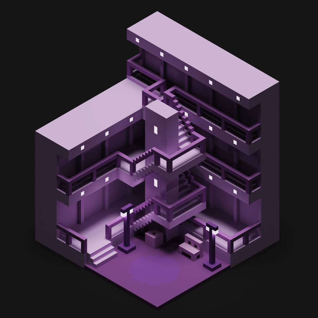 ArtStation - Purple room