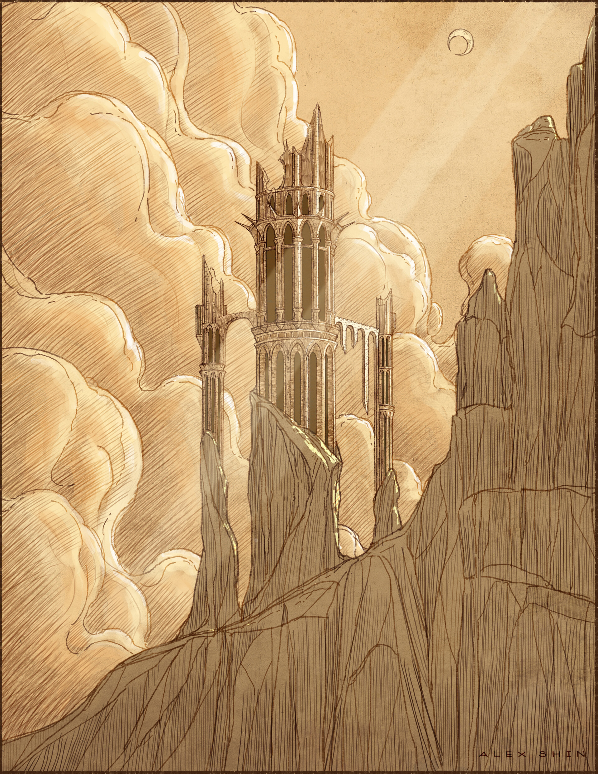 Alex Shin - Ruined Towers