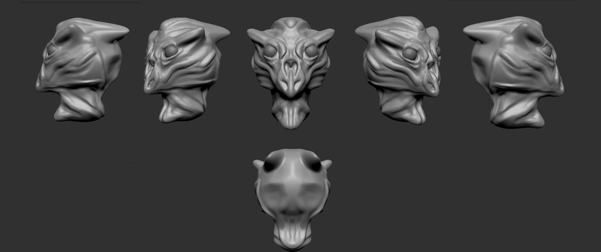 ArtStation - Monster head