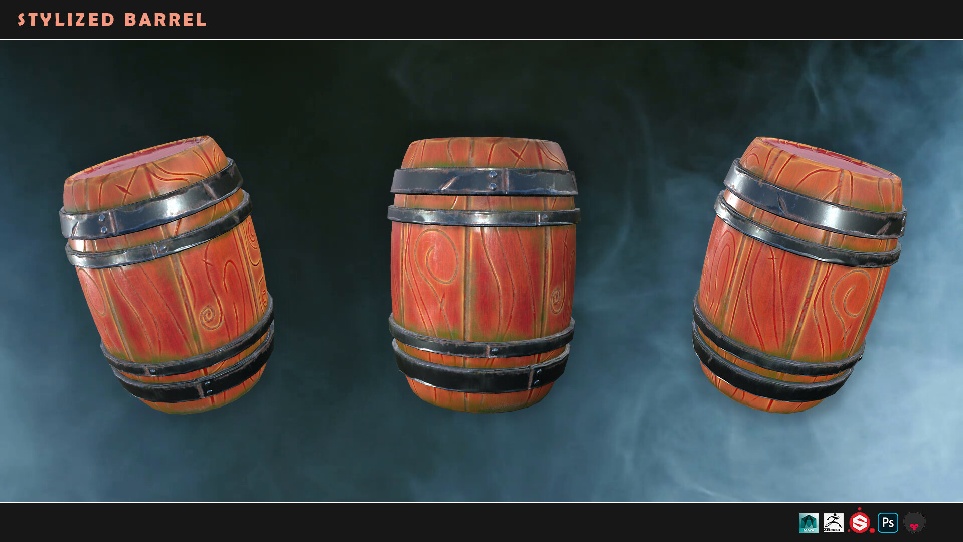 ArtStation - Stylized Barrel