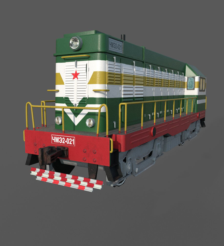 ArtStation - Diesel locomotive ChME2