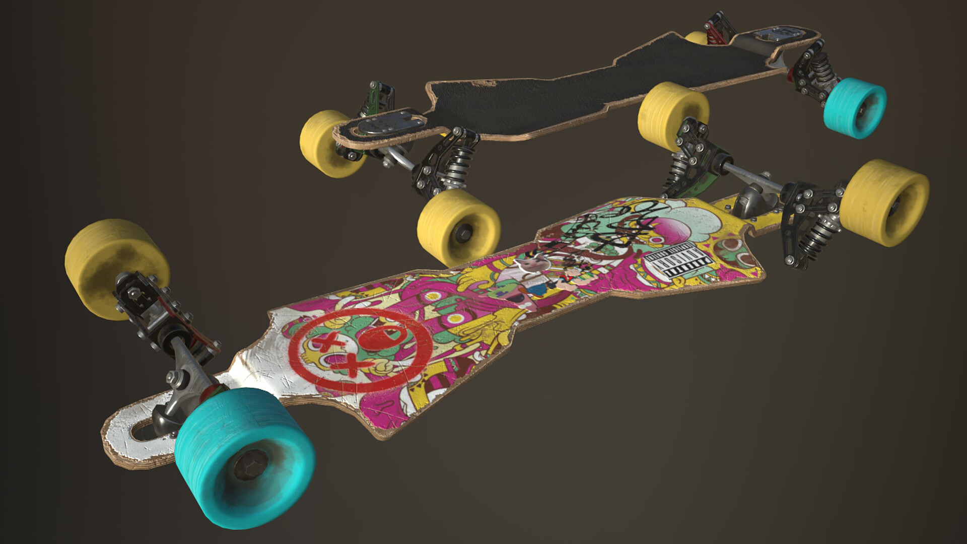 ArtStation - Model of longboard