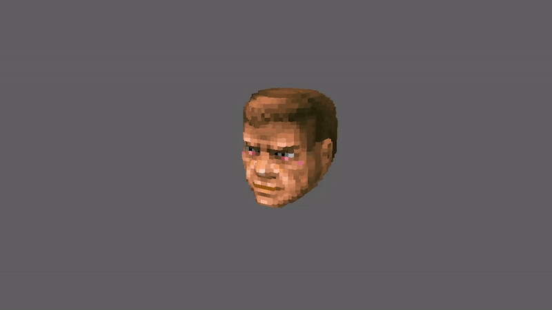 ArtStation - Doomguy Head
