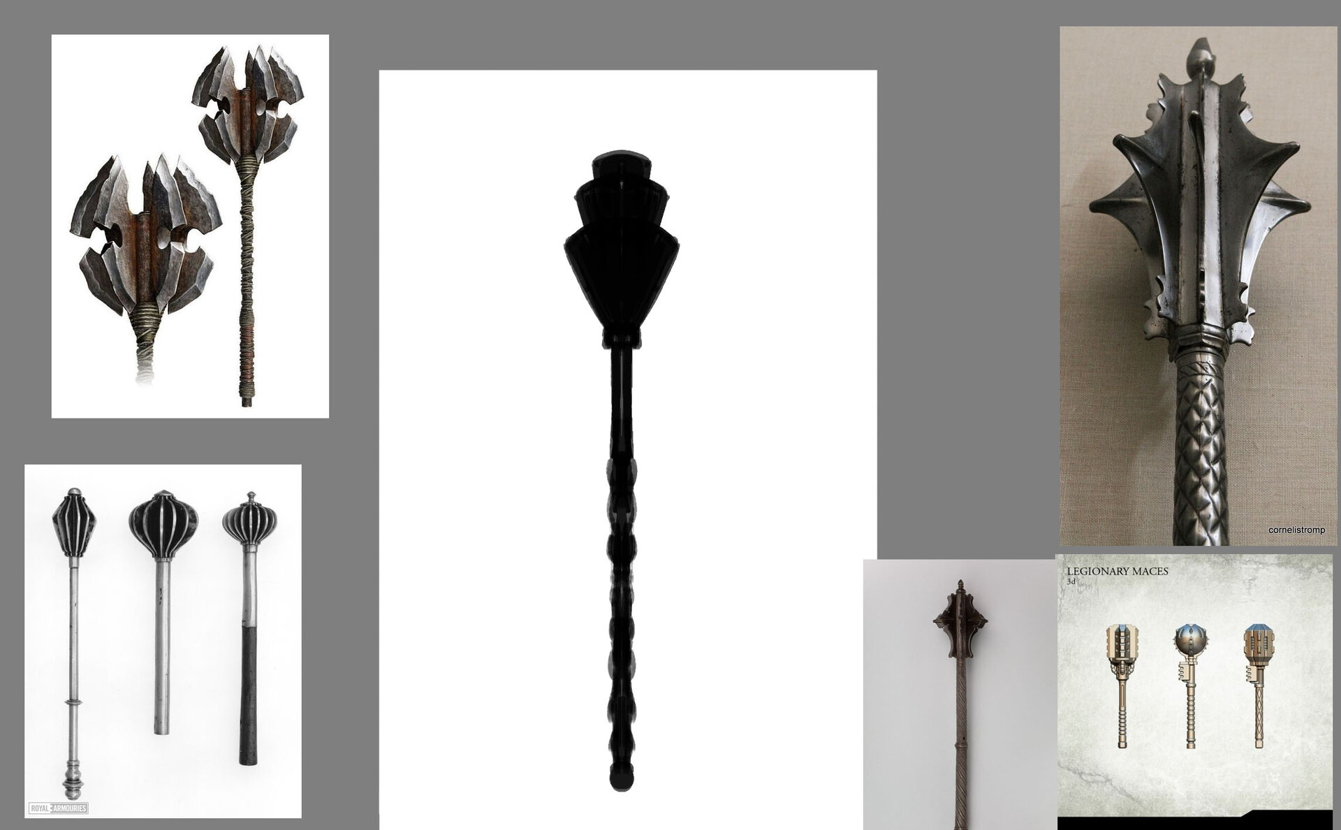 Matthew Hewitson - Brass Maces collection (Quick sketch)