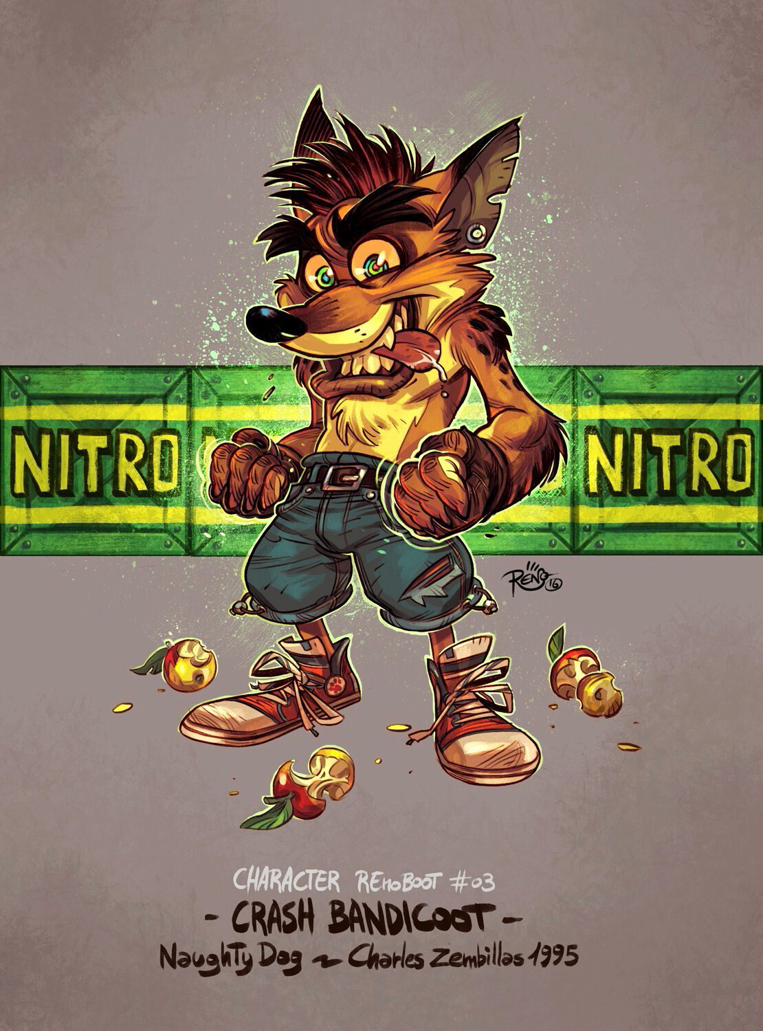 ArtStation - Childhood Character Tribute #03 - CRASH BANDICOOT