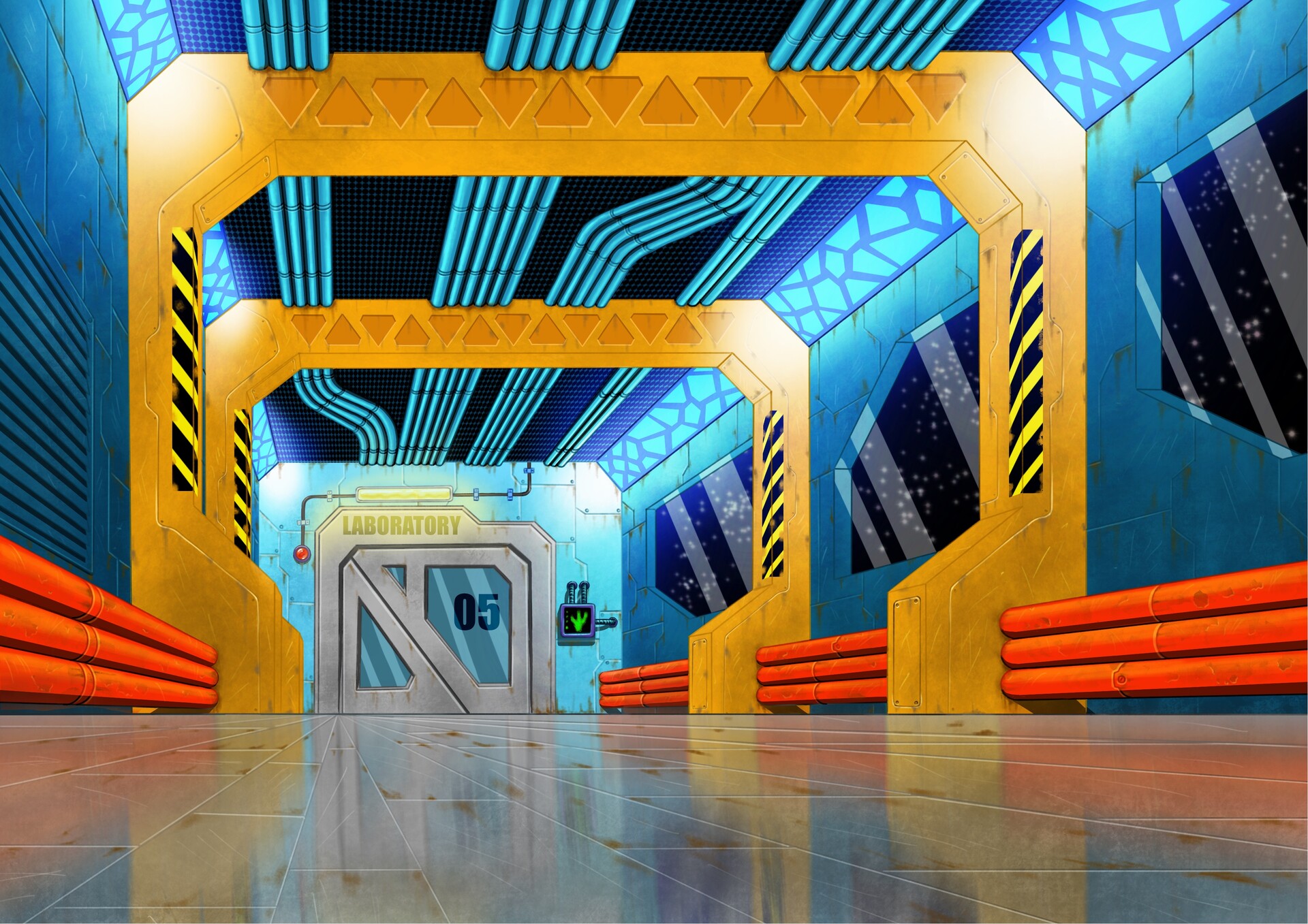 ArtStation - Interior Ship