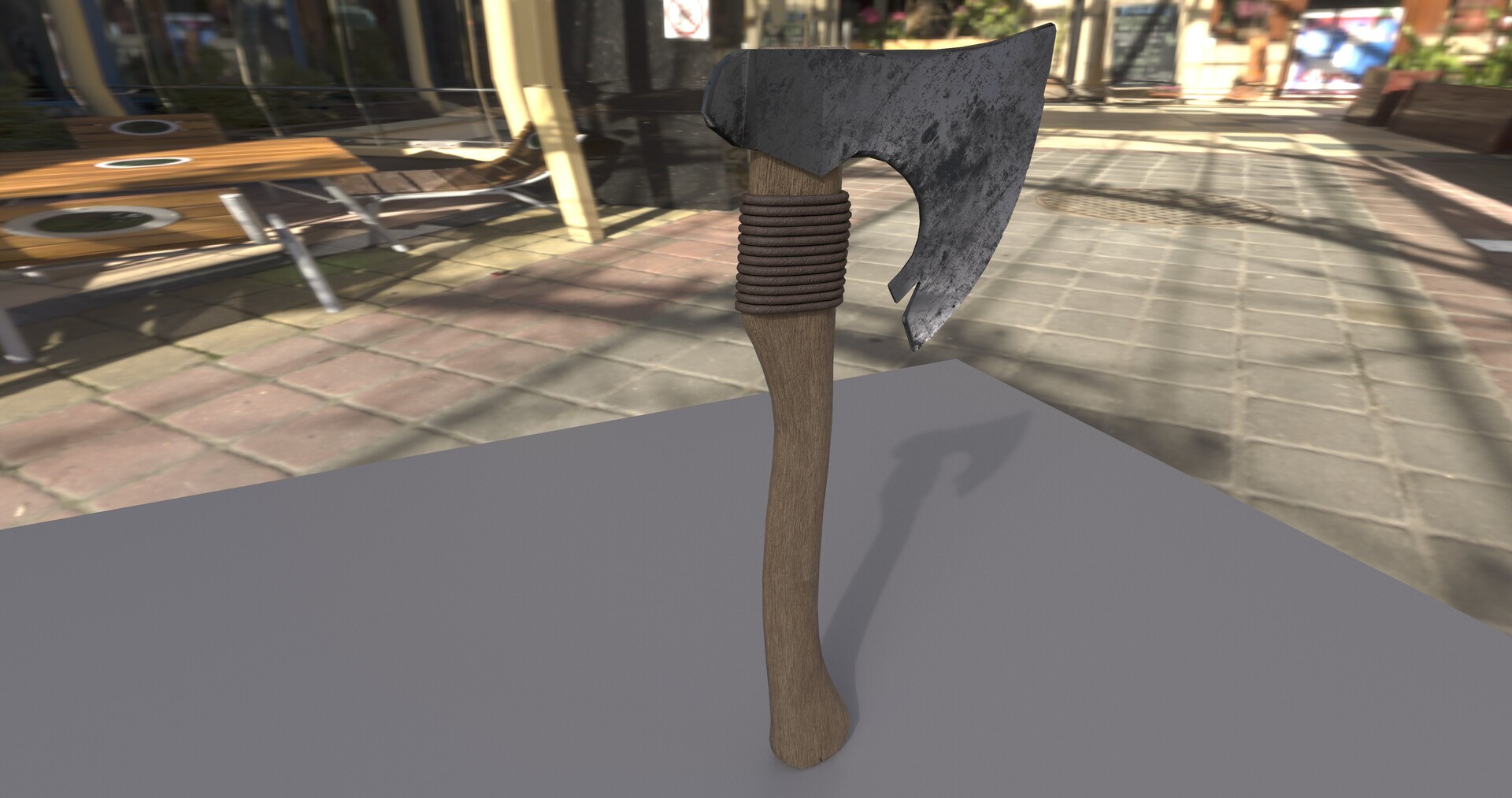 ArtStation - 3D Axe modelling , texturing ,lighting and final out put ...