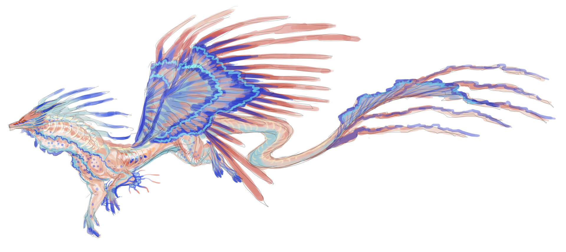 ArtStation - Sea dragon concept rough sketch