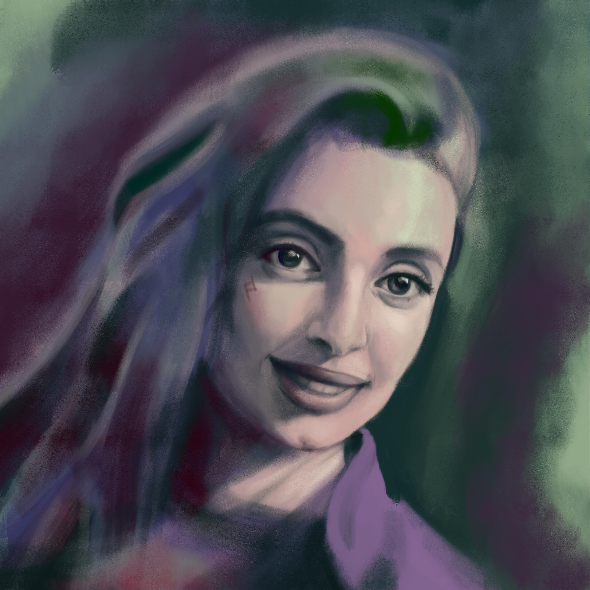 ArtStation - Multi-Colored Portrait #2