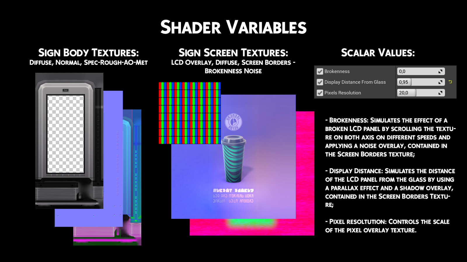 Alex - LCD Screen Shader - Unreal Engine 4