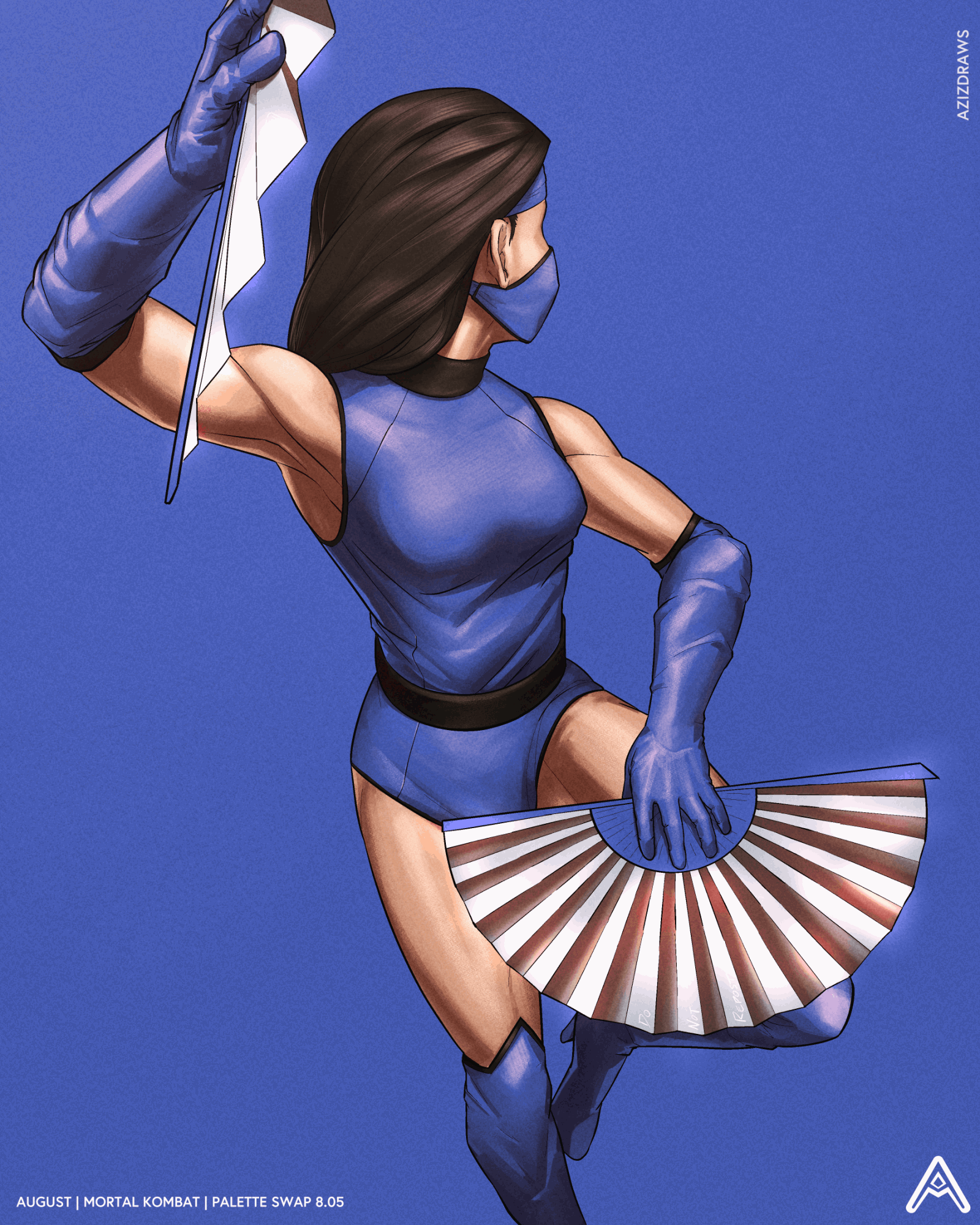 kitana fan gif
