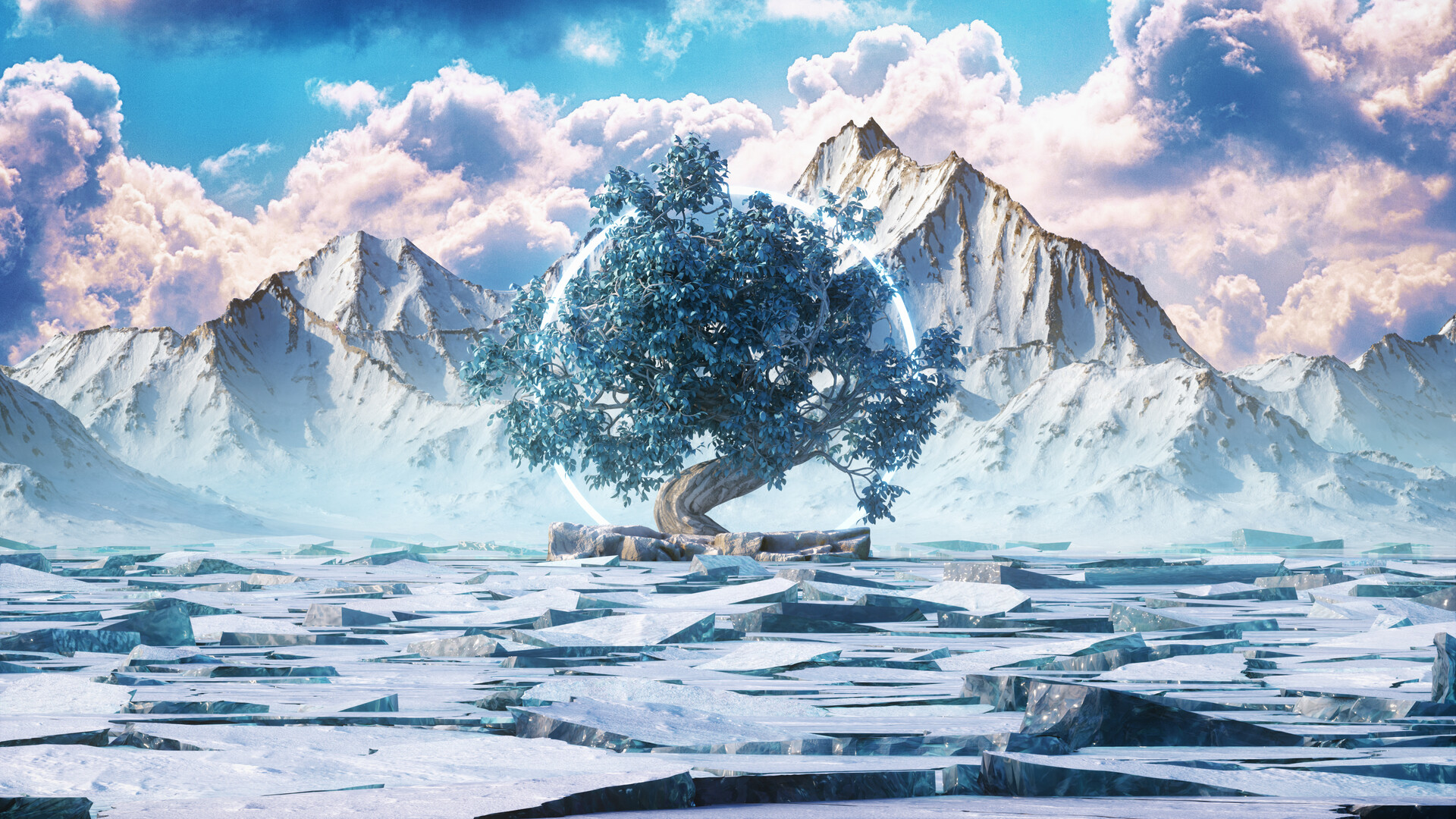 ArtStation - Cracked ice